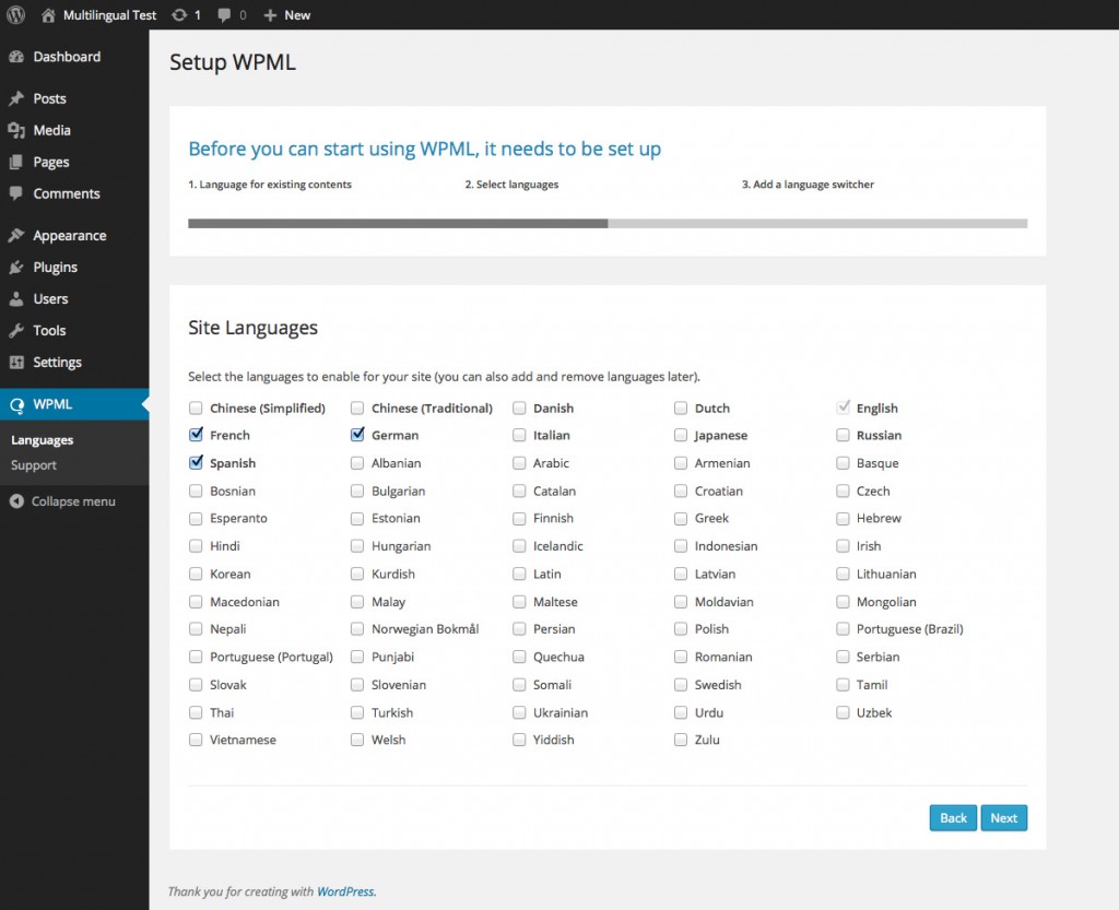 Creating a Multilingual Site with WPML - Maddison Designs